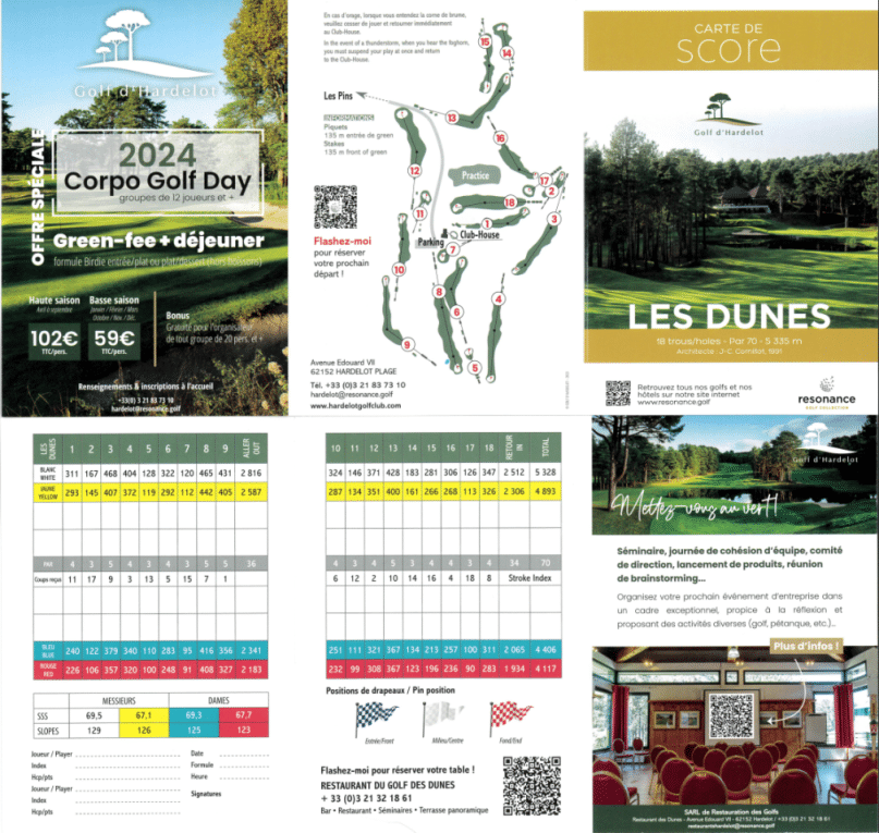 2 parcours 18 trous à Neufchâtel-Hardelot, Golf d'Hardelot | Resonance